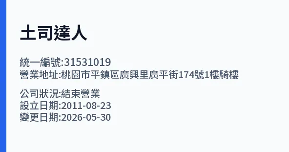 土司達人的照片-統編 31531019(桃園市) 公司登記資料與營業項目詳細圖表