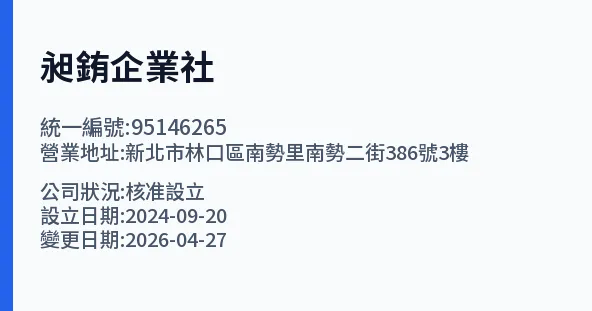 昶銪企業社的照片-統編 95146265(新北市) 公司登記資料與營業項目詳細圖表